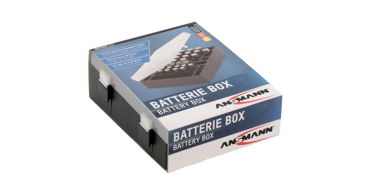 Ansmann Batteriebox 48, Akku-Box schwarz/transparent