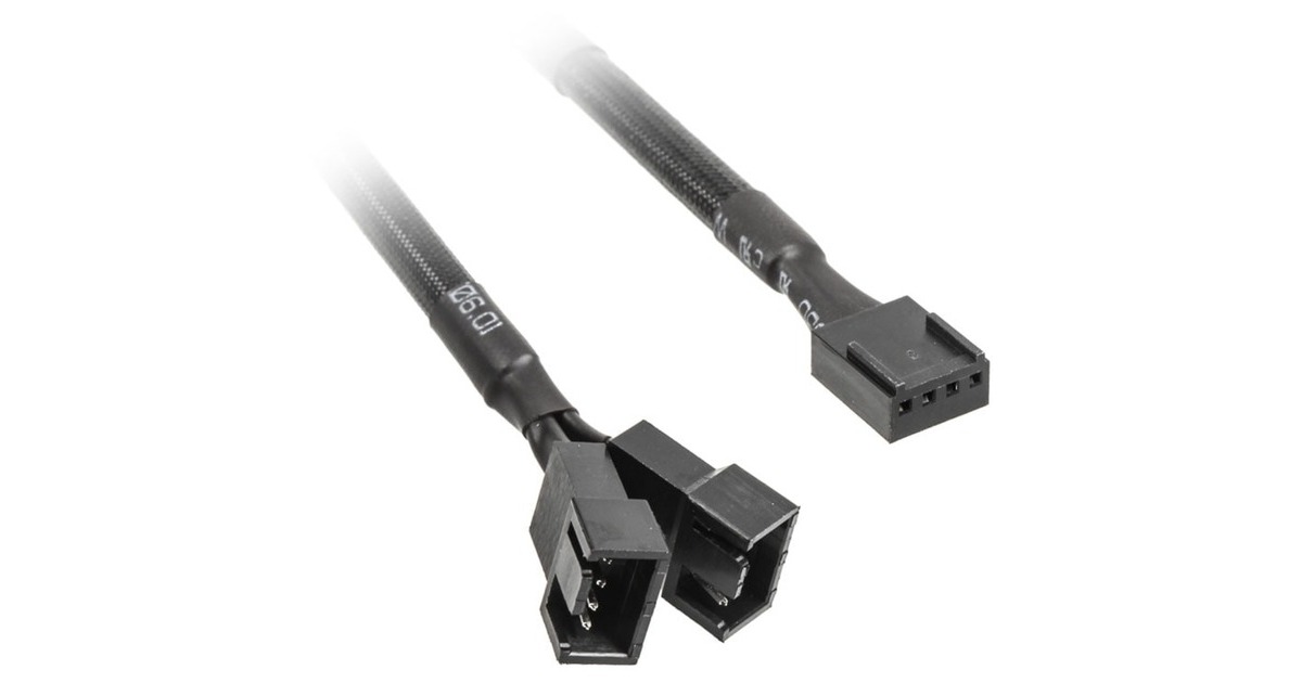 Phanteks PWM Lüftersplitter 4-Pin Y-Kabel schwarz, 11cm