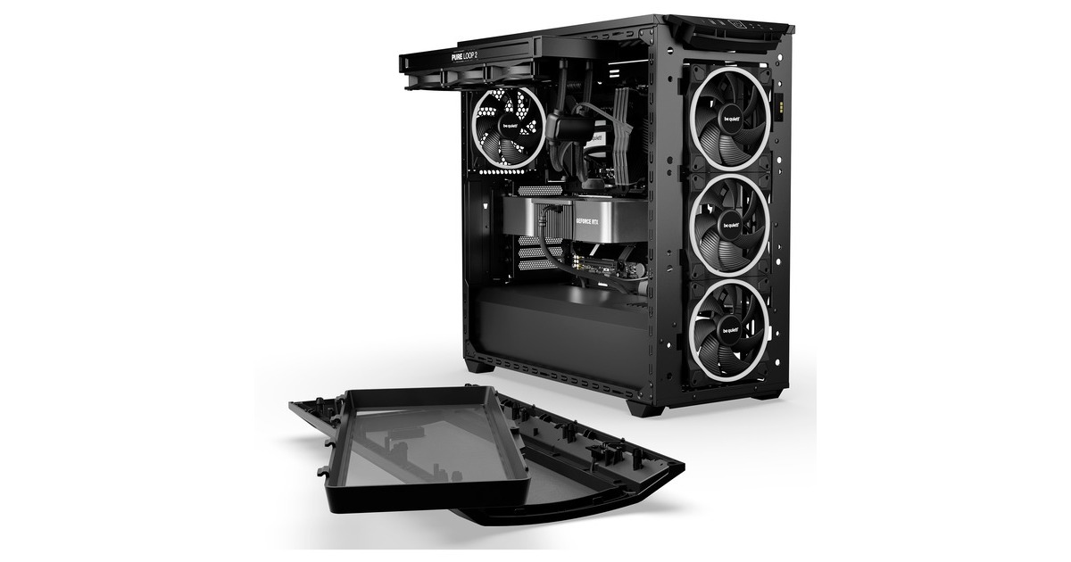 be quiet! SHADOW BASE 800 FX , Tower-Gehäuse schwarz, Tempered Glass