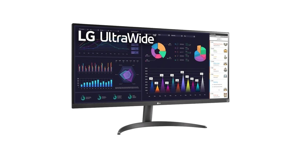 LG 34WQ500-B, LED-Monitor 87 cm (34 Zoll), schwarz, UW-FullHD, IPS, HDR ...