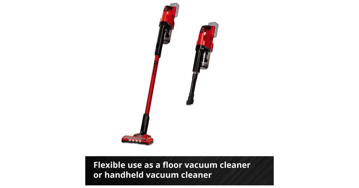 EINHELL TE-SV 18 Li-Solo, Stielstaubsauger rot/schwarz, ohne Akku und ...