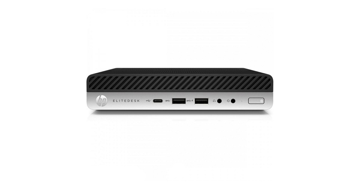 HP EliteDesk 800 G4 DM Generalüberholt, Mini-PC schwarz/silber, Windows ...