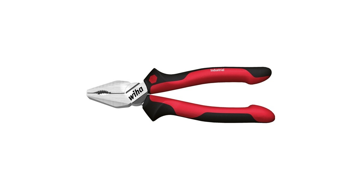 Wiha Kombizange Industrial, 180mm, Schneid-Zange schwarz/rot, mit ...