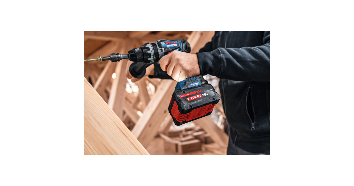 Bosch Professional Expert Starter-Set 18V, 2x EXBA 18V-80/-55 + Ladegerät EXAL18V2-320 schwarz ...
