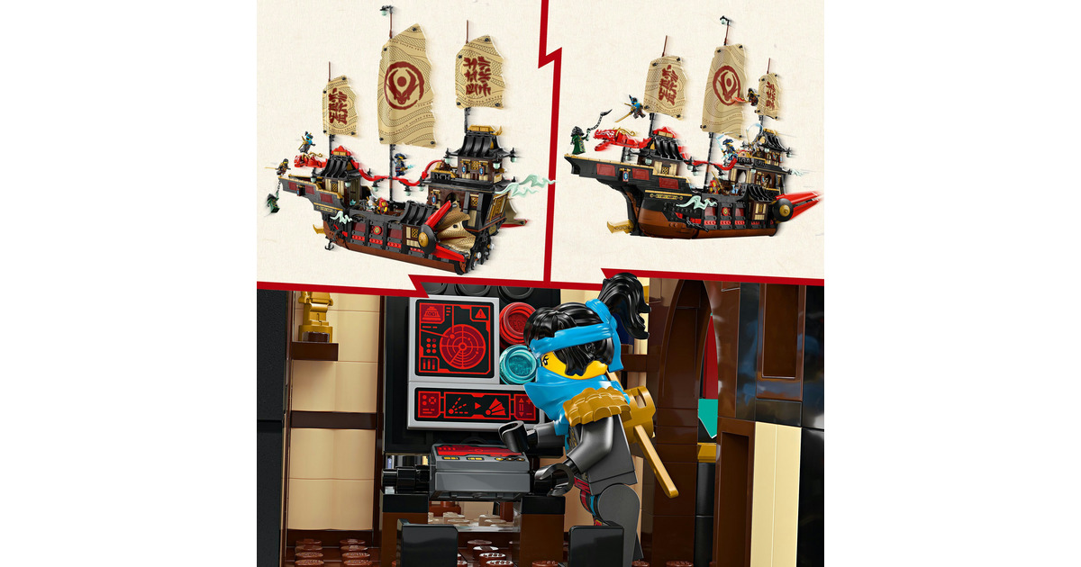 LEGO 71848 Ninjago Der Tempel-Flugsegler, Konstruktionsspielzeug Outlet
