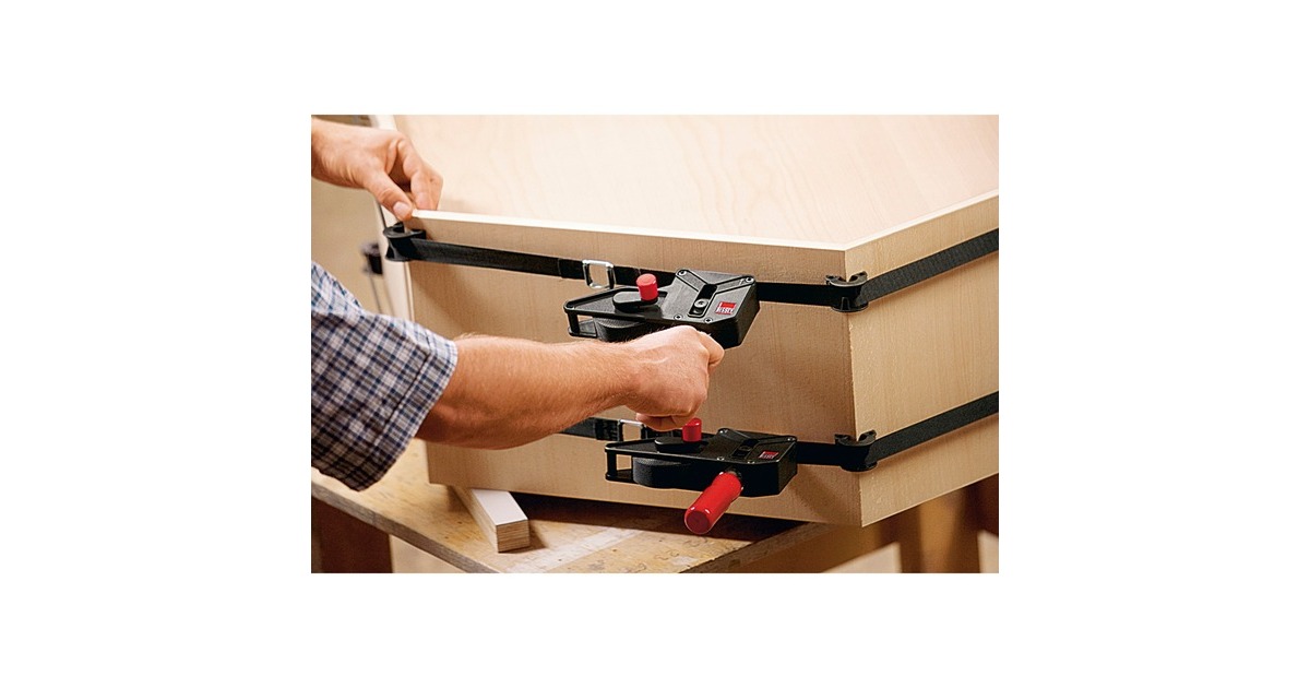 BESSEY Bandspanner BAN700 schwarz/rot, 7 Meter