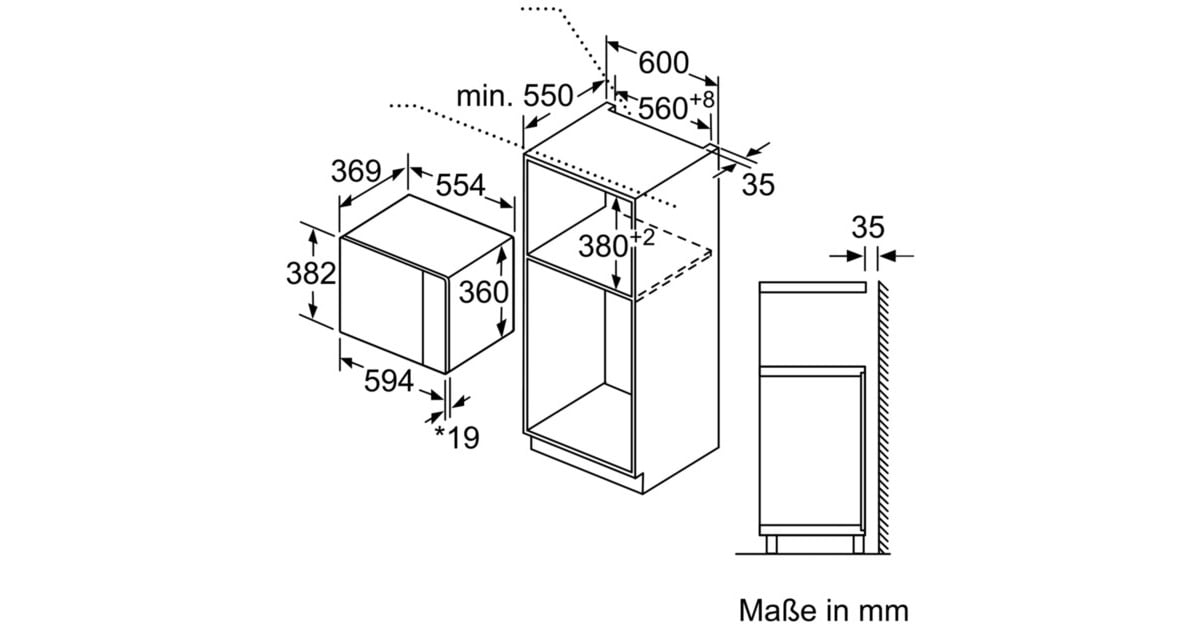 Bosch Home BFL524MS0 Serie | 6, Mikrowelle edelstahl
