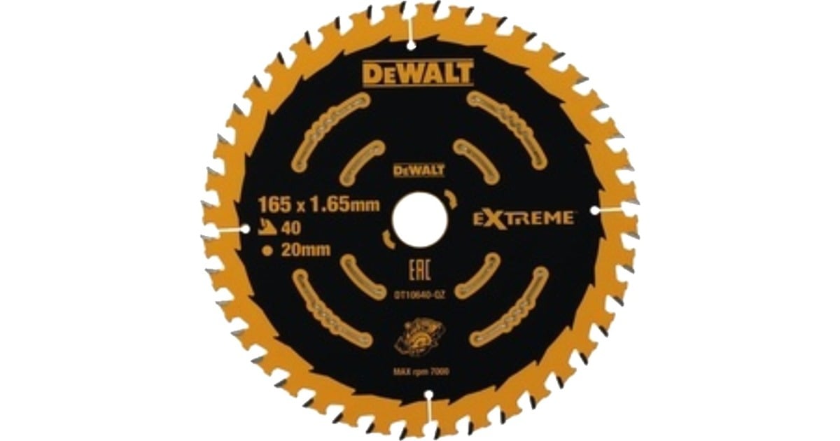 DEWALT Kreissägeblatt ELITE DT10640, Ø 165mm, 40Z Bohrung 20mm, für ...