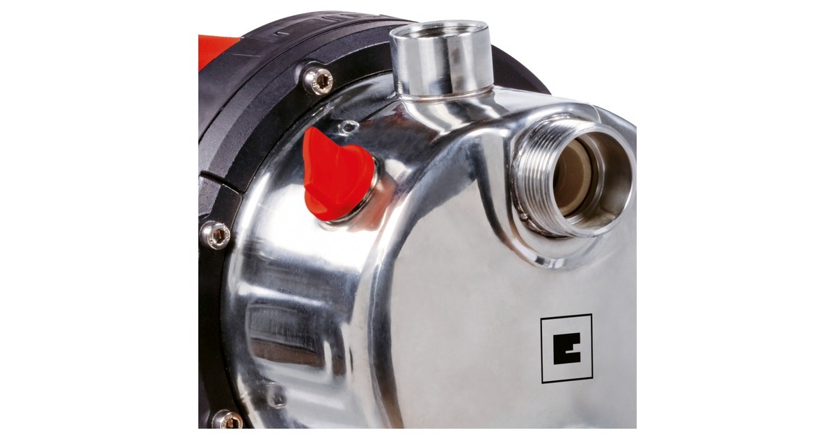 EINHELL Hauswasserwerk GC-WW 1250 NN, Pumpe edelstahl/rot, 1.200 Watt