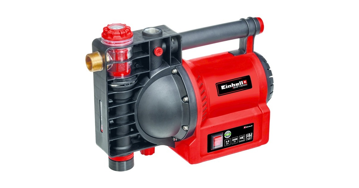 Einhell Gartenpumpe GE-GP 1145 ECO rot/schwarz, 1.100 Watt