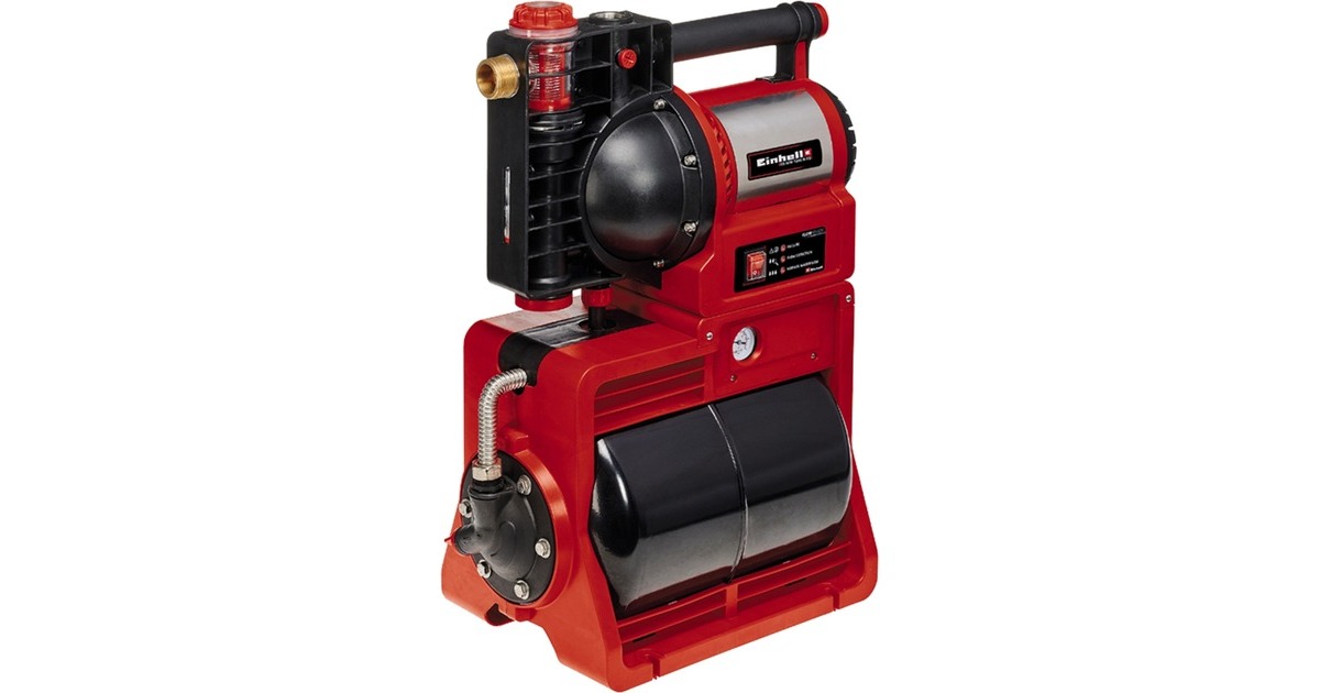 Einhell Hauswasserwerk GE-WW 1246 N FS, Pumpe rot/schwarz, 1.200 Watt