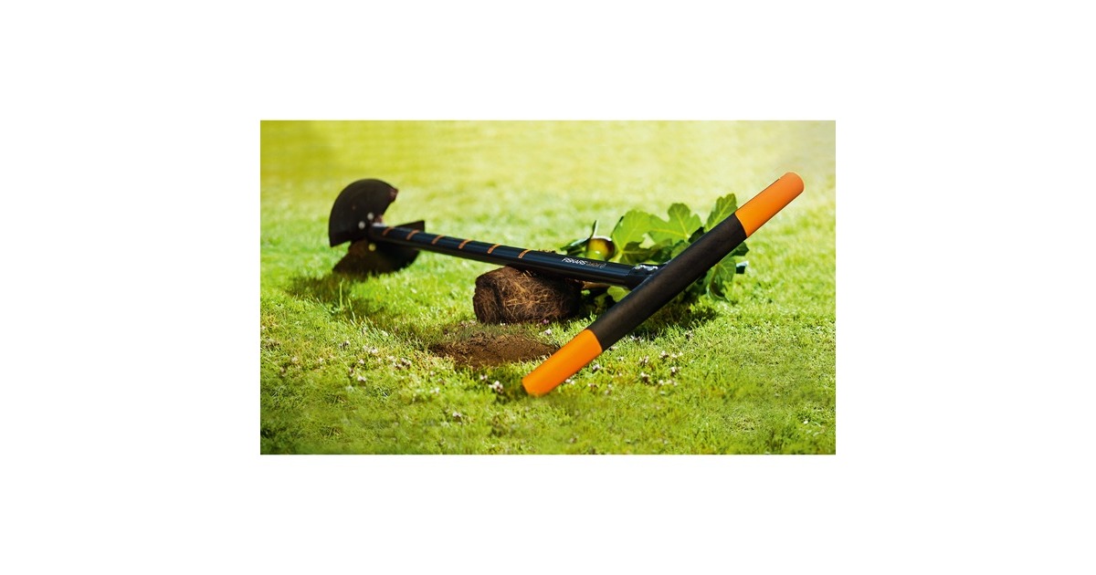 Fiskars QuikDrill L Hand-Erdbohrer 200mm schwarz/orange