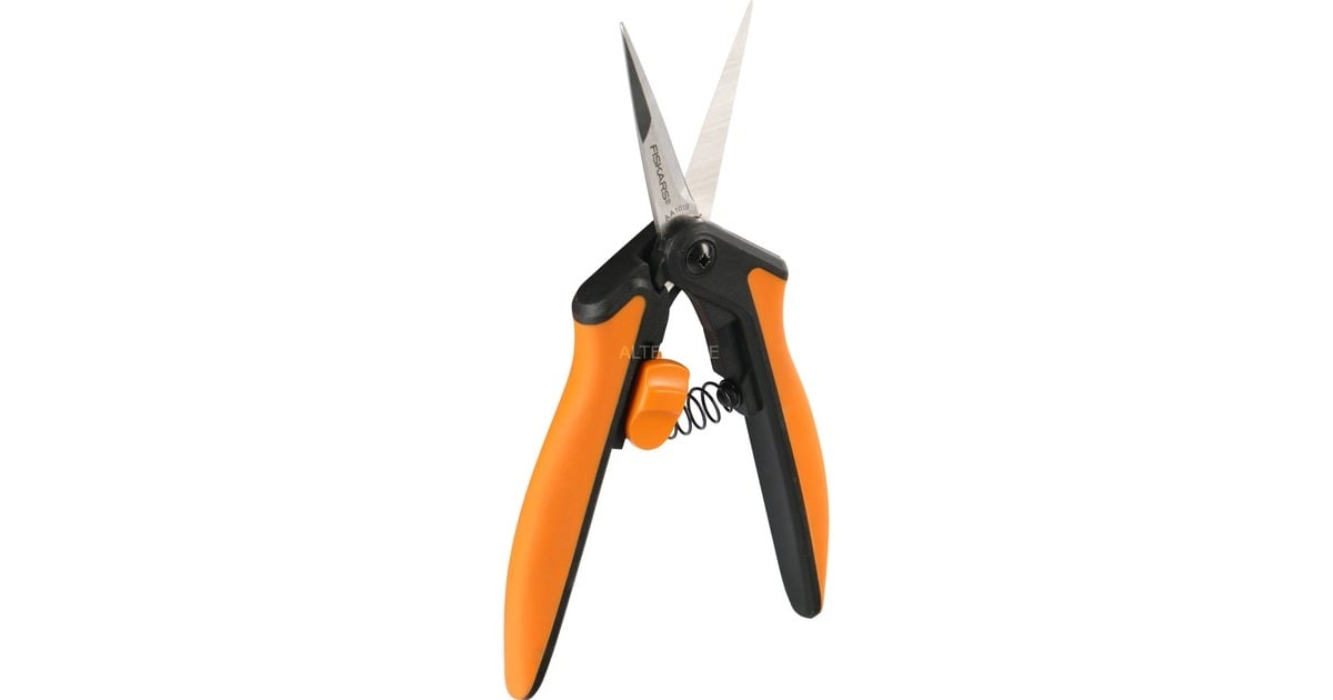 Fiskars Solid Micro-Tip Gartenschere SP130 orange/schwarz