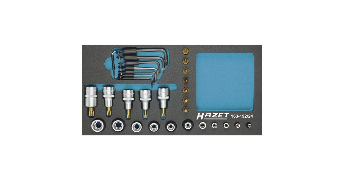 Hazet Steckschlüssel-Satz TORX® 163-192/24, Werkzeug-Set