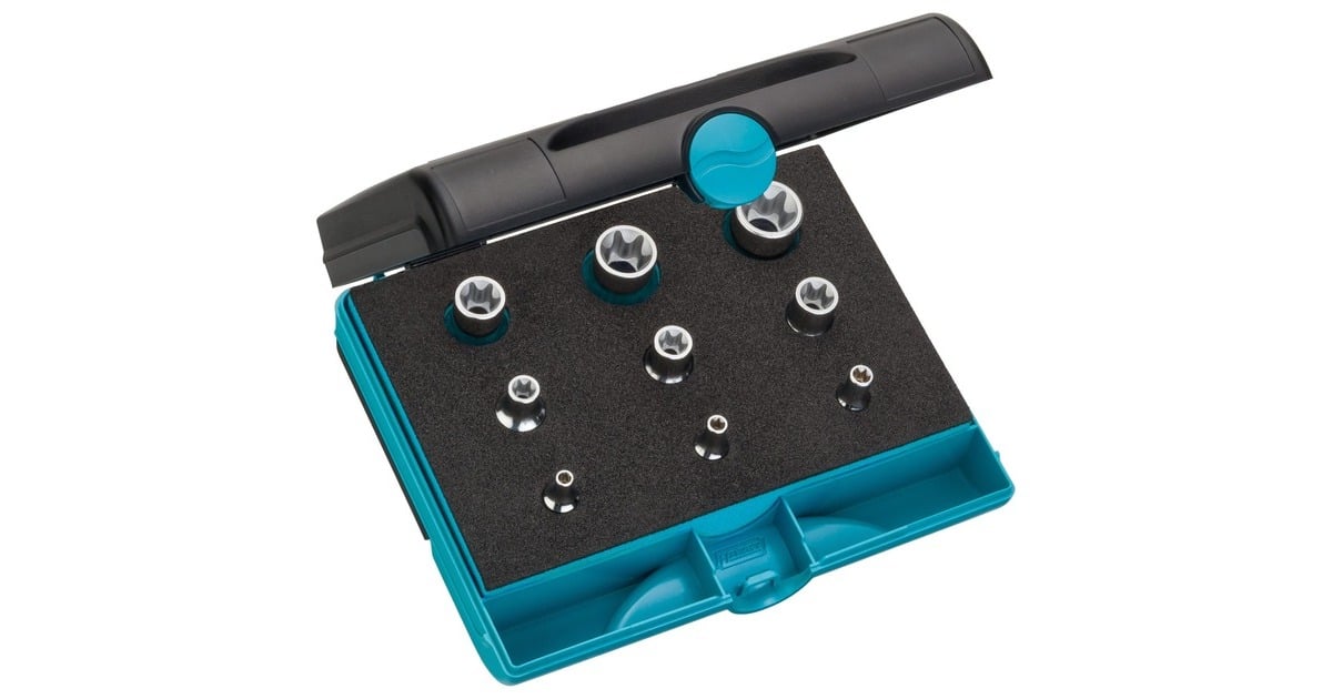 Hazet Steckschlüssel-Satz TORX, 1/4", 9-teilig 1557/9