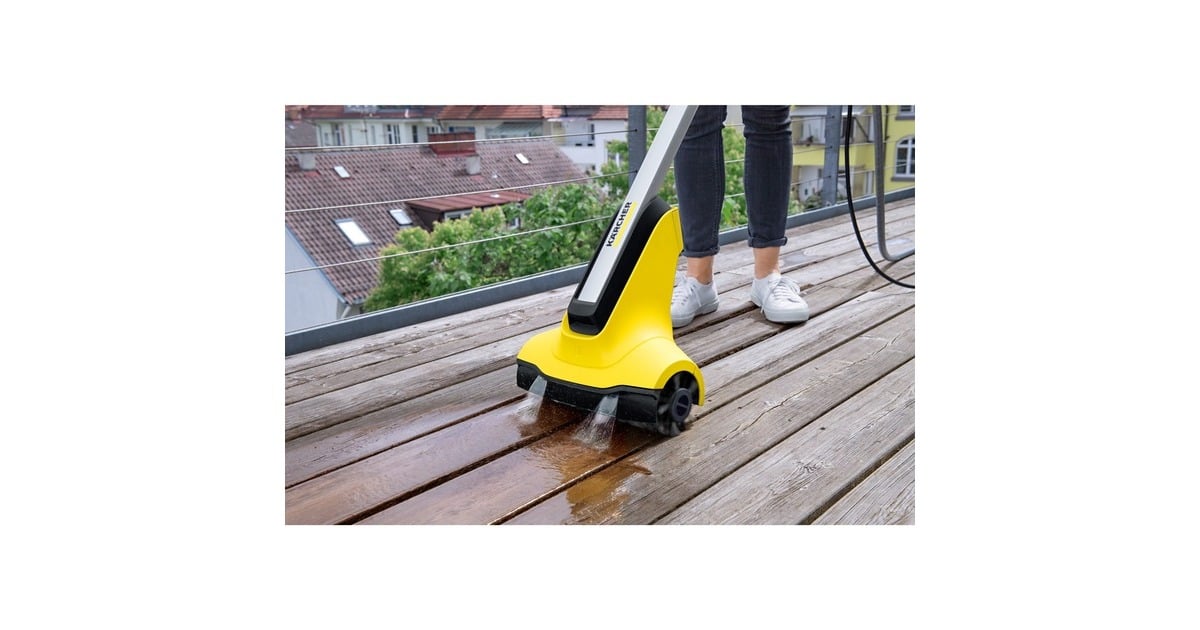 Kärcher Terrassenreiniger PCL 4, Hartbodenreiniger gelb/schwarz, 600 Watt