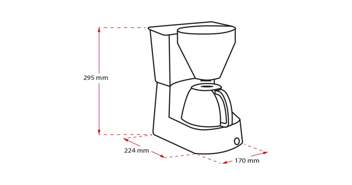 Melitta Easy Top, Filtermaschine schwarz