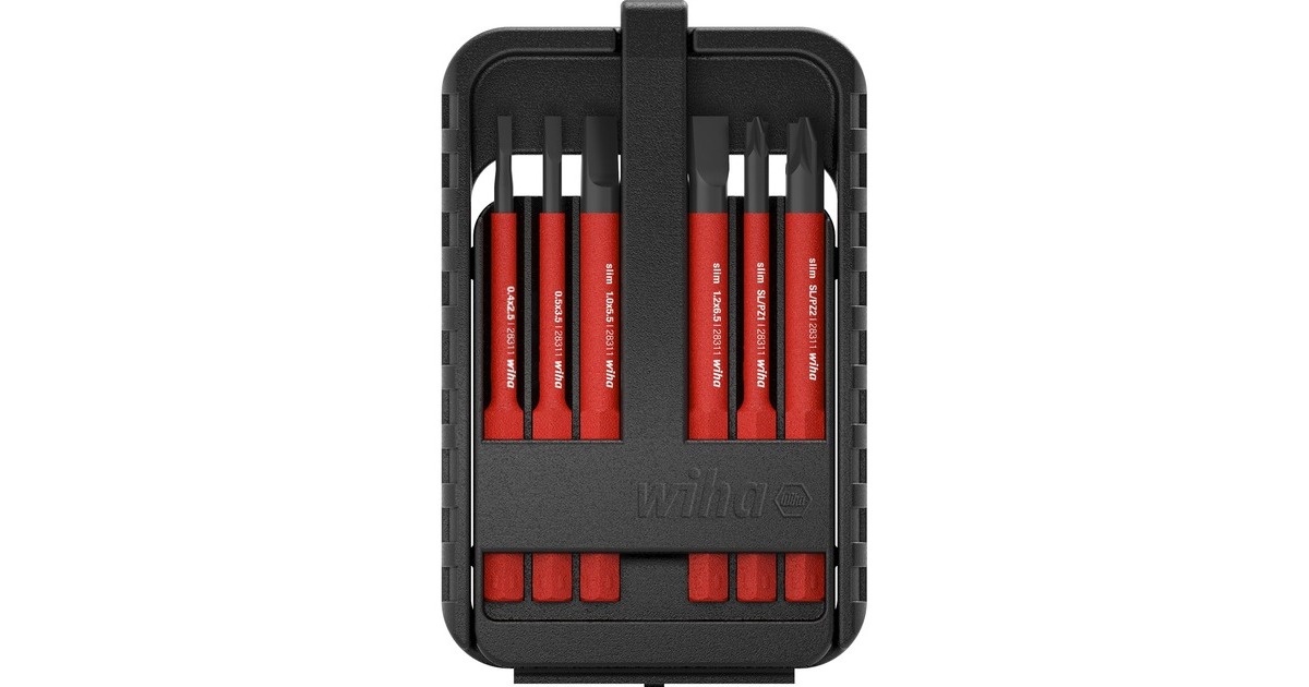 Wiha Bit-Satz slimBit electric, TORX rot, 6-teilig