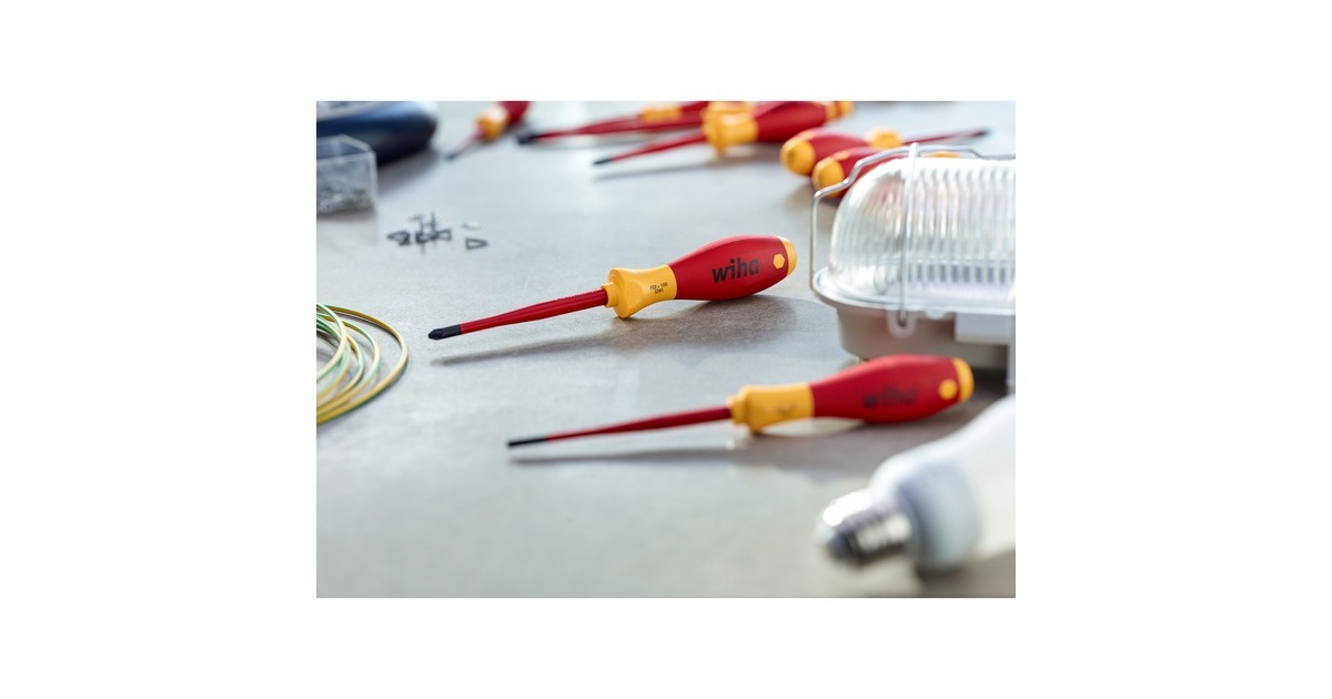 Wiha Schraubendreher-Set SoftFinish electric slimFix, 12-teilig rot/gelb