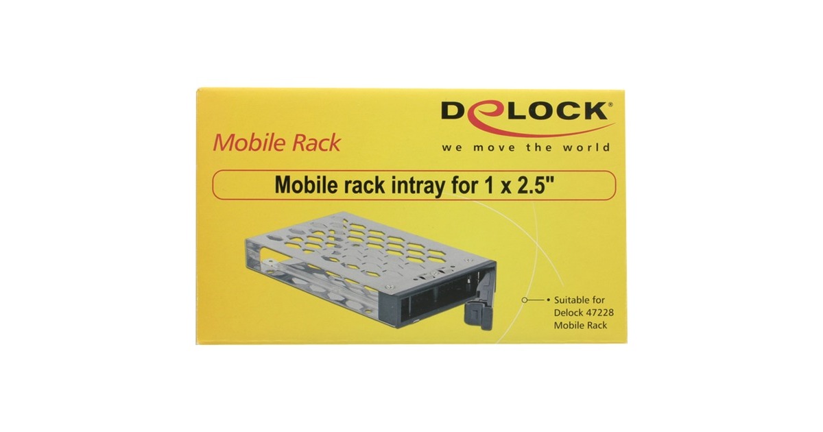 DeLOCK Einschub für 1x 2,5" SATA/ SAS HDD/ SSD, Laufwerkstrays grau ...