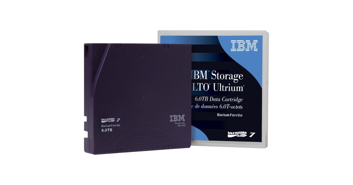 IBM LTO Ultrium 7, Streamer-Medium schwarz