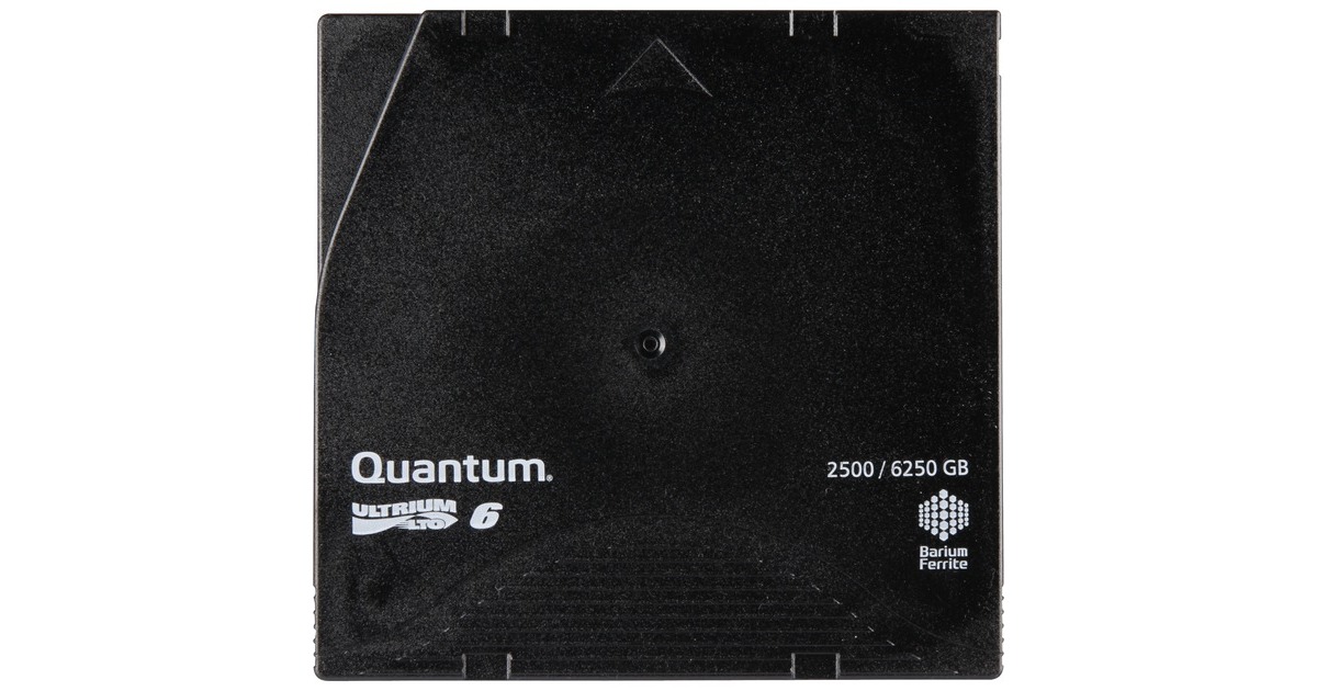 Quantum LTO-6 Medium 6,25 TB, Streamer-Medium schwarz/grau