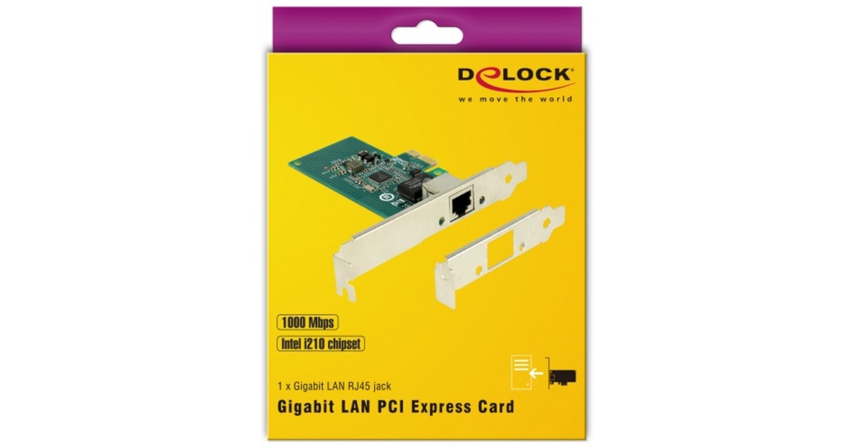 DeLOCK PCIe > 1 x Gigabit LAN, LAN-Adapter