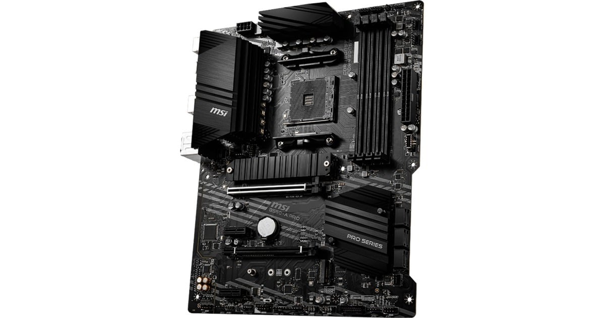 MSI B550-A PRO, Mainboard schwarz