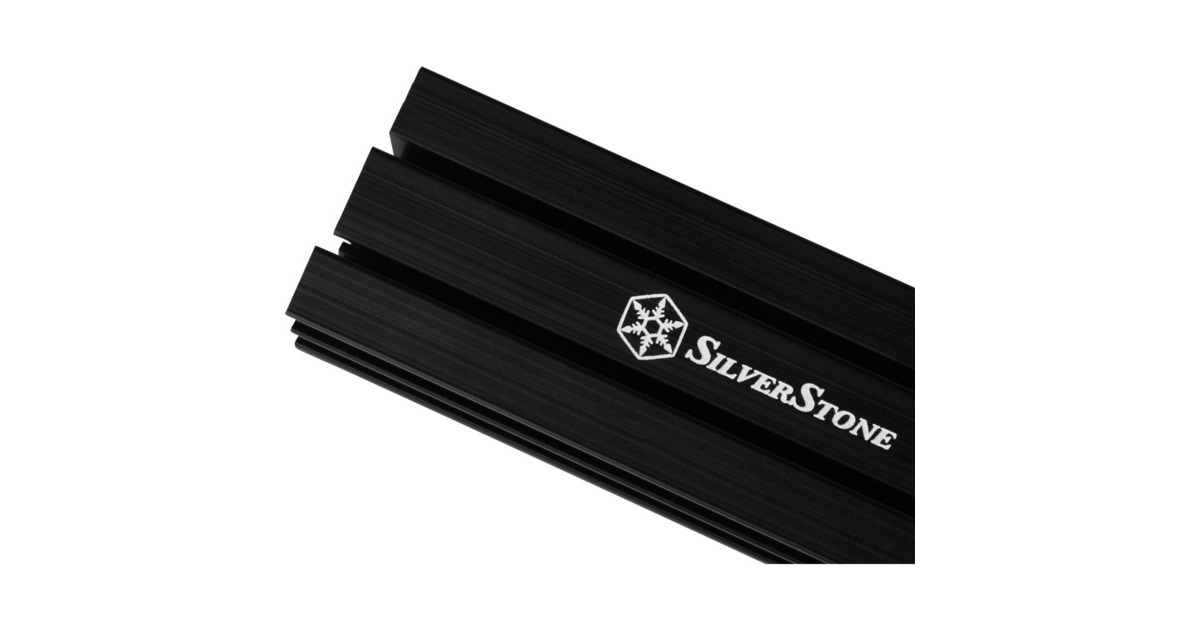 SilverStone TP02-M2, Set schwarz, unterstützt 2280-M.2-SSD