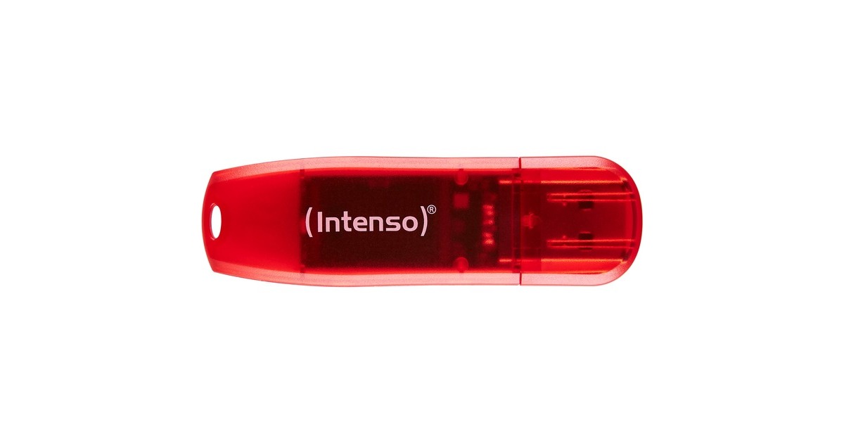 Intenso Rainbow Line 128 GB, USB-Stick rot, USB 2.0