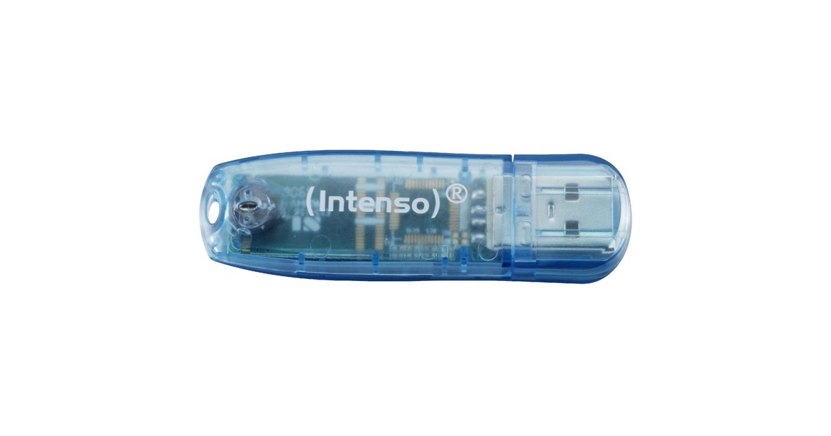 Intenso Rainbow Line 4 GB, USB-Stick blau