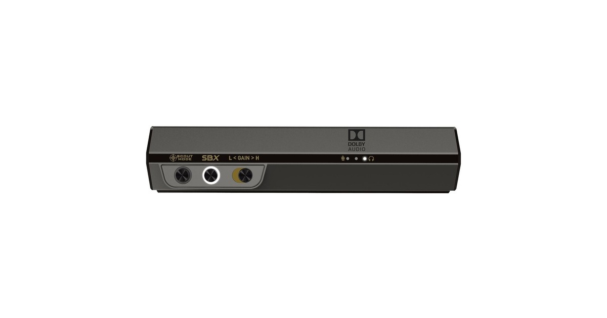Creative Sound BlasterX G6, Soundkarte schwarz