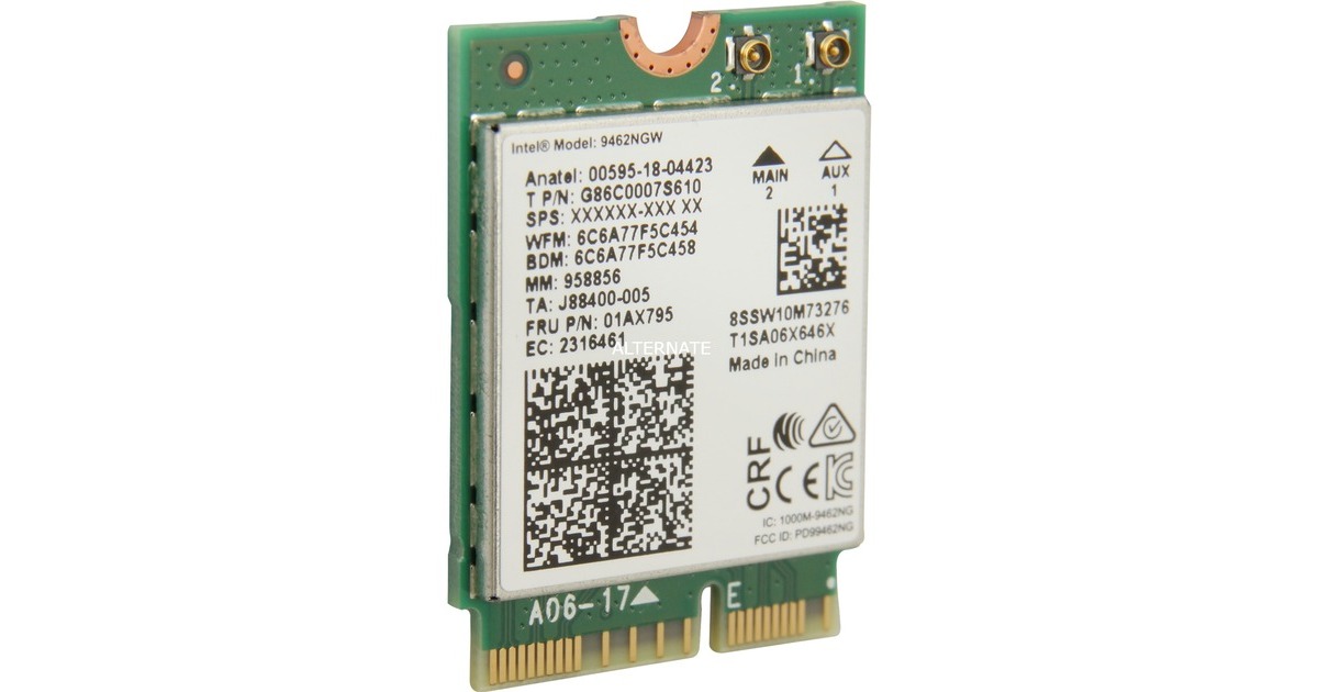 Intel® Dual Band WLAN-AC 9462 M.2, WLAN-Adapter Bulk