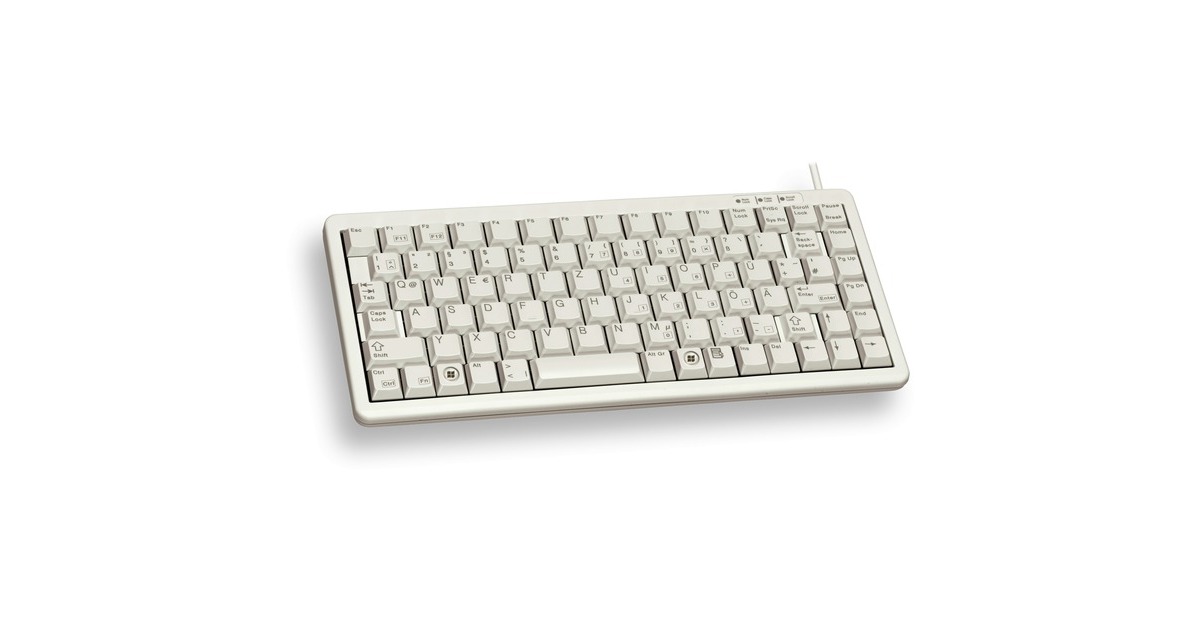CHERRY Compact-Keyboard G84-4100, Tastatur beige, DE-Layout, Cherry ...