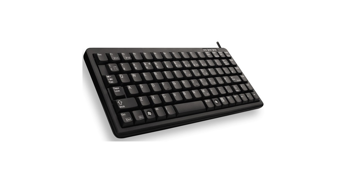 CHERRY Compact-Keyboard G84-4100, Tastatur schwarz, US-Layout, Cherry ...
