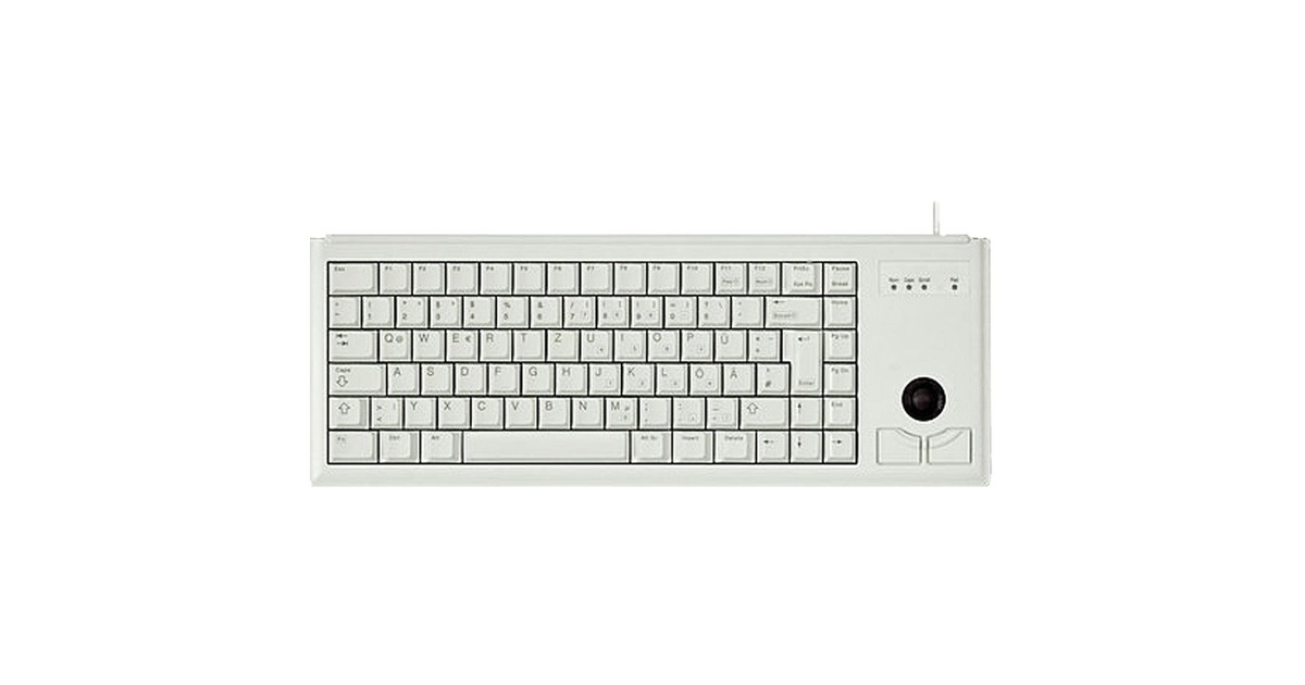CHERRY Compact-Keyboard G84-4420, Tastatur hellgrau, US-Layout, Cherry ...
