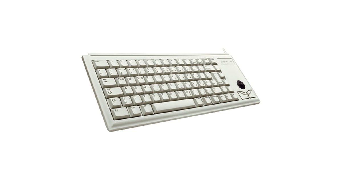 CHERRY Compact-Keyboard G84-4420, Tastatur hellgrau, US-Layout, Cherry ...
