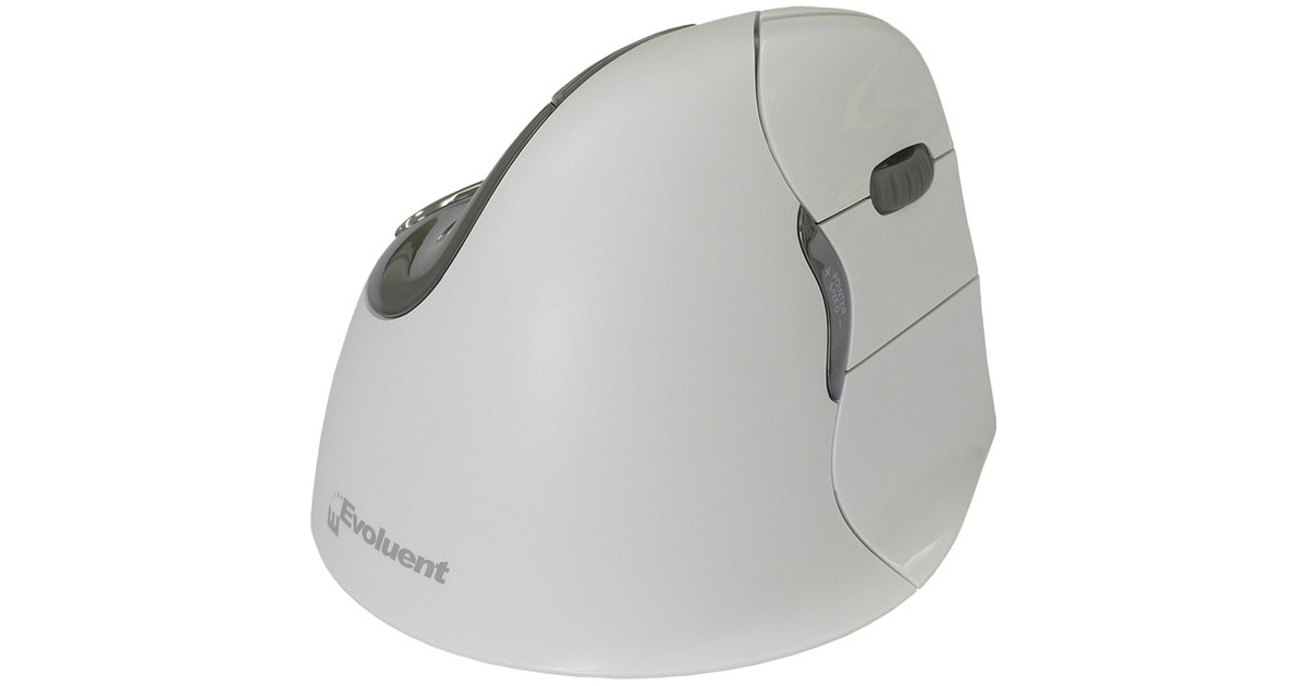 Evoluent Vertical Mouse 4, Maus hellgrau/grau