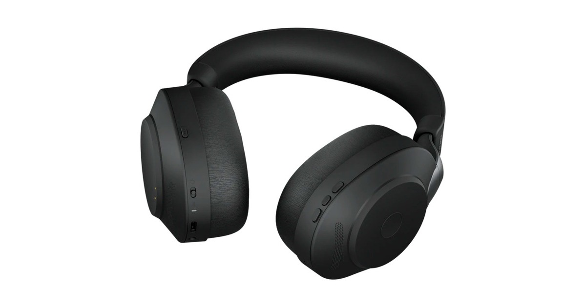 Jabra Evolve2 85 Headset schwarz Stereo Microsoft Teams USB C DeskStand