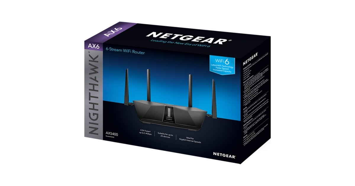 Netgear Nighthawk RAX50, Router schwarz