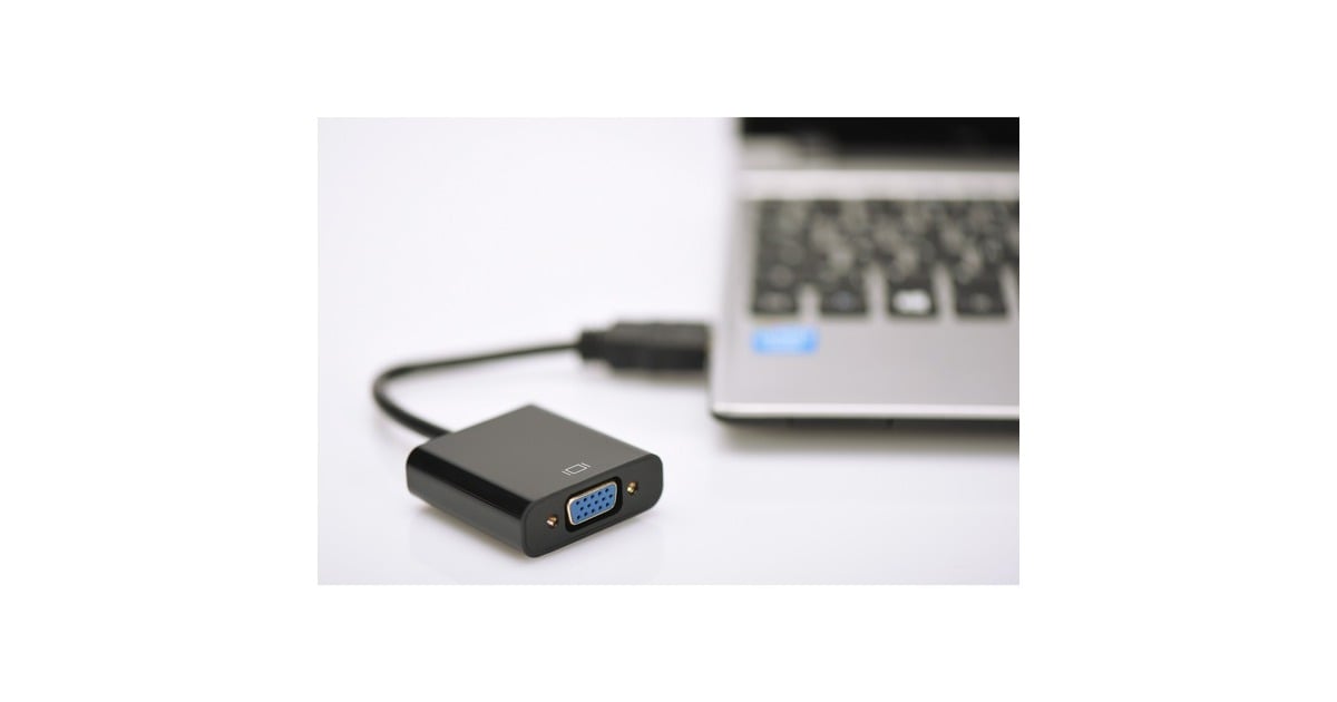 Digitus Konverter HDMI A > VGA, Adapter schwarz, 18cm