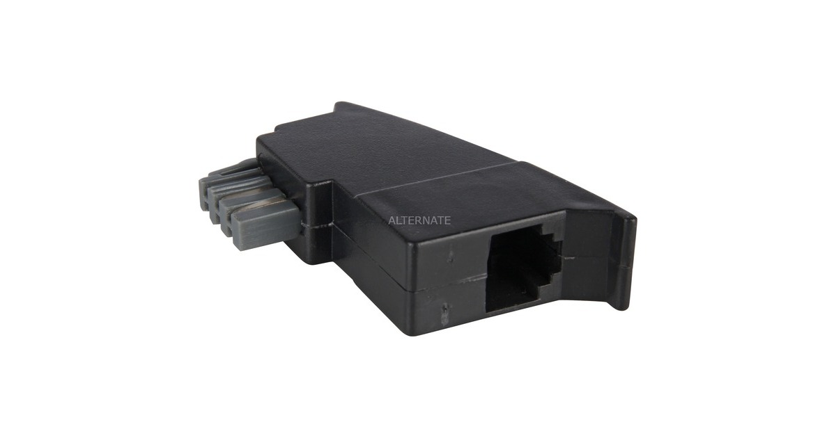 goobay TAE Adapter Stecker N > RJ11 schwarz