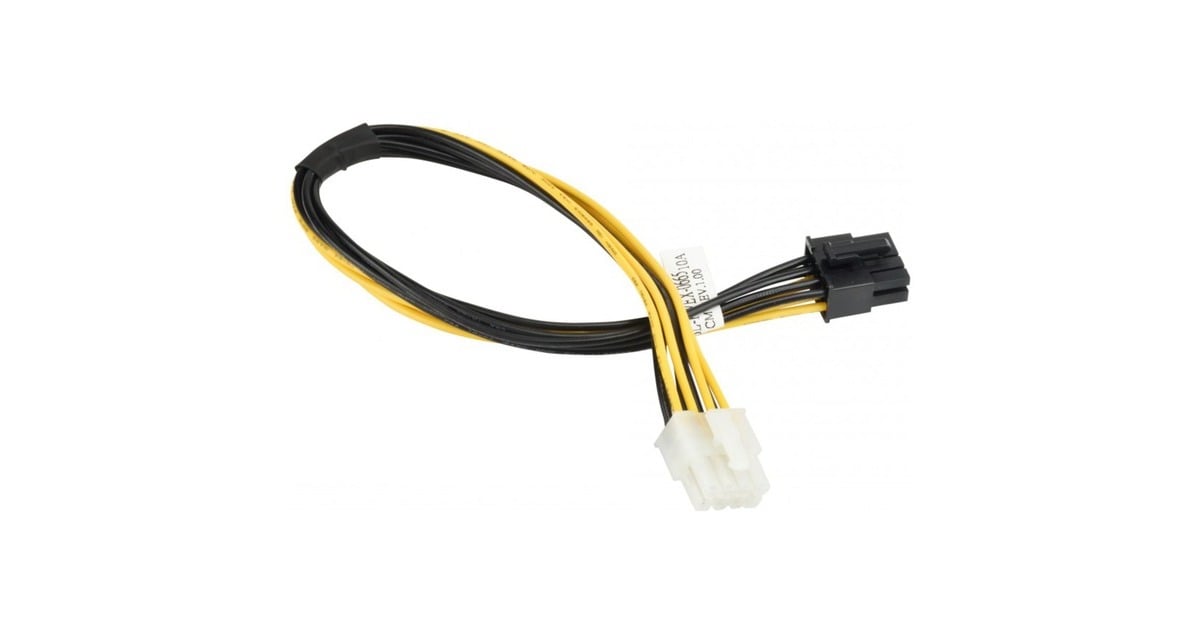 Supermicro Kabel 8-Pin CPU > 8-Pin PCIe CBL-PWEX-0665 schwarz/gelb, 30cm