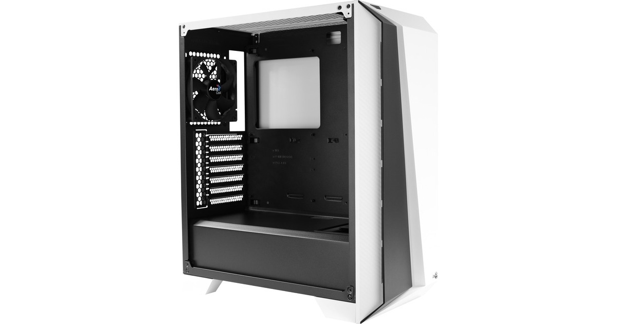 Aerocool Cylon Pro, Tower-Gehäuse weiß/schwarz, Tempered Glass
