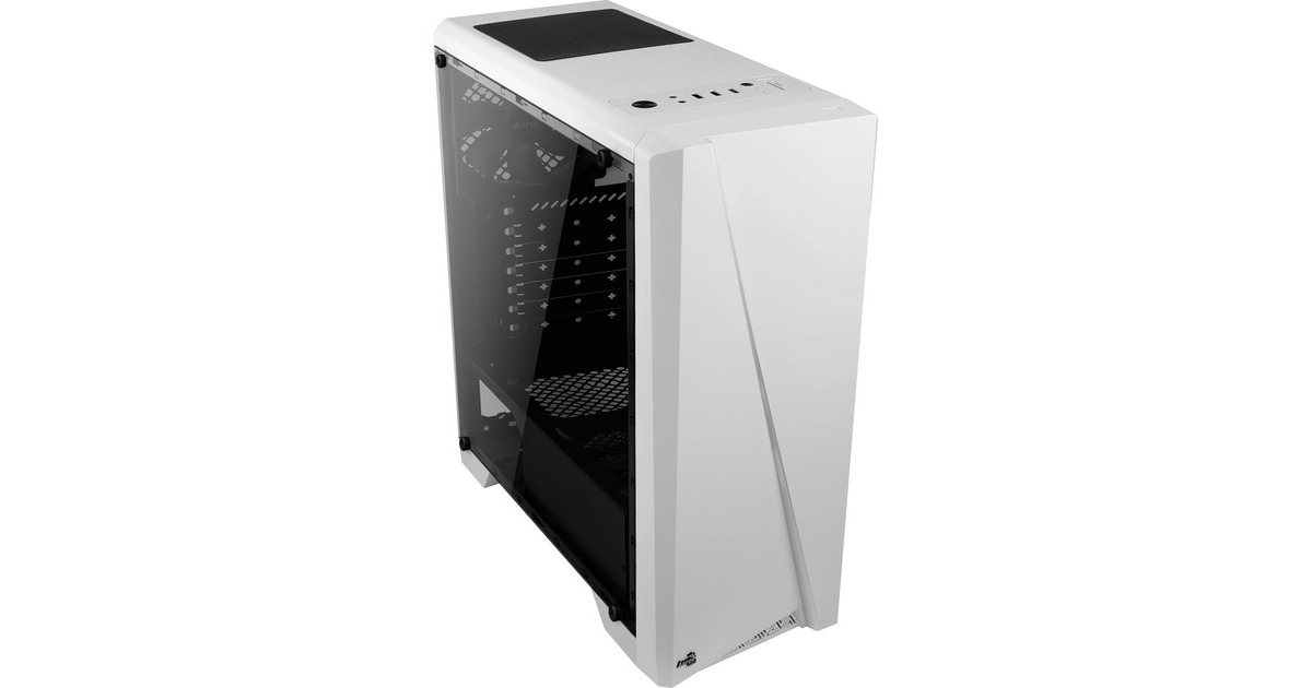 Aerocool Cylon White, Tower-Gehäuse weiß, Window-Kit
