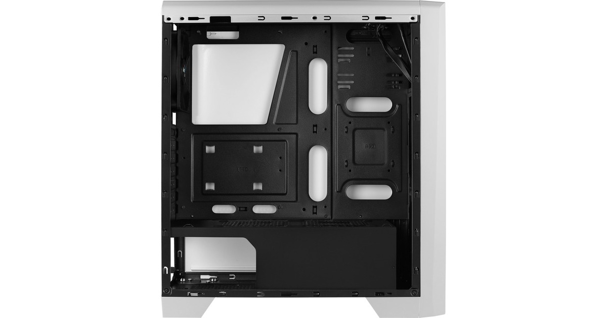Aerocool Cylon White, Tower-Gehäuse weiß, Window-Kit