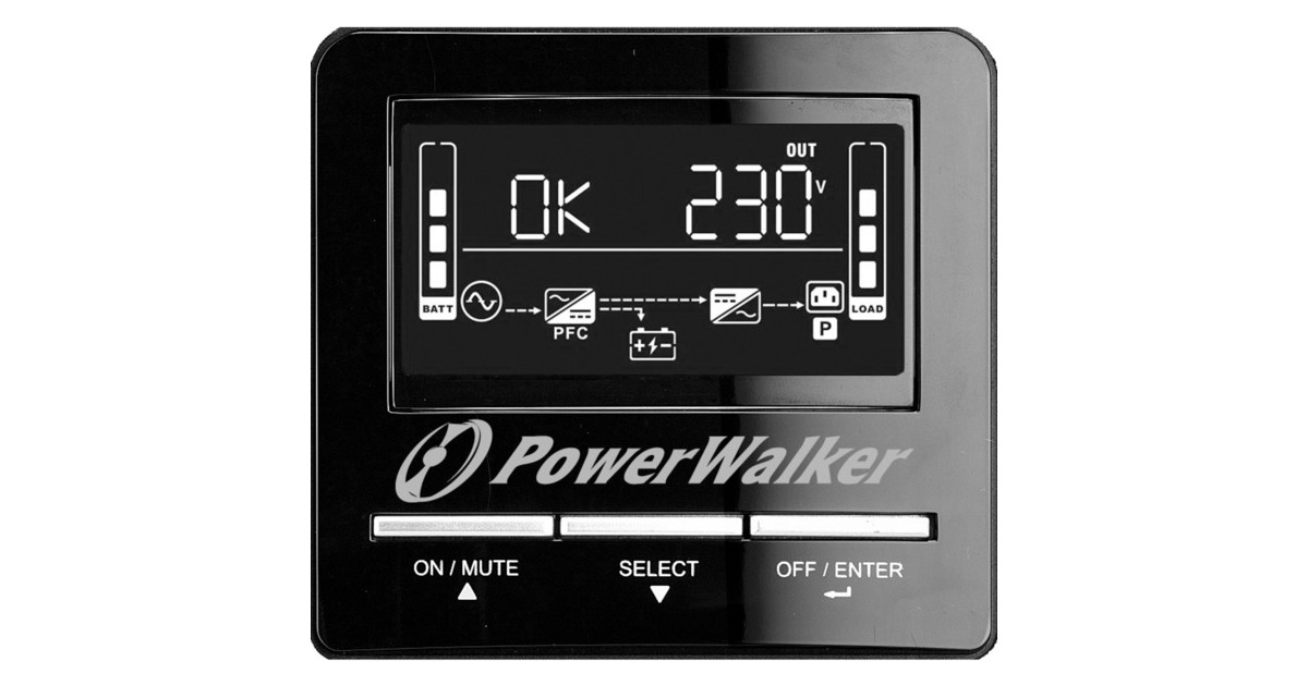 BlueWalker PowerWalker VI 1500 CW IEC, USV schwarz