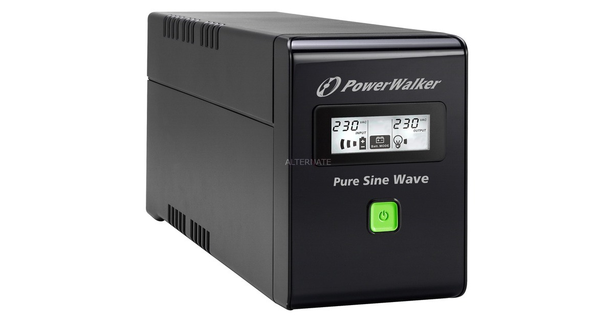 BlueWalker PowerWalker VI 600 SW, USV schwarz