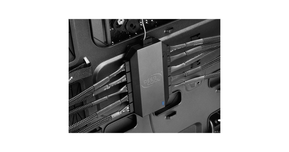 DeepCool Fan Hub FH-10, Lüftersteuerung schwarz, 10-port