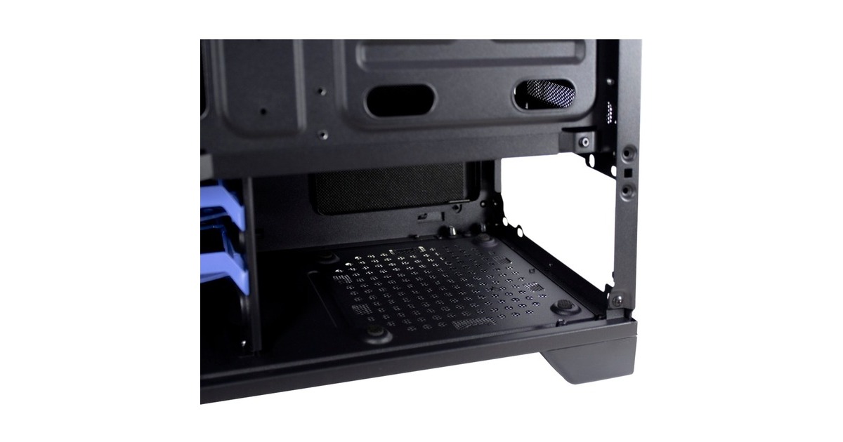 Inter-Tech H-606, Tower-Gehäuse schwarz, gedämmt